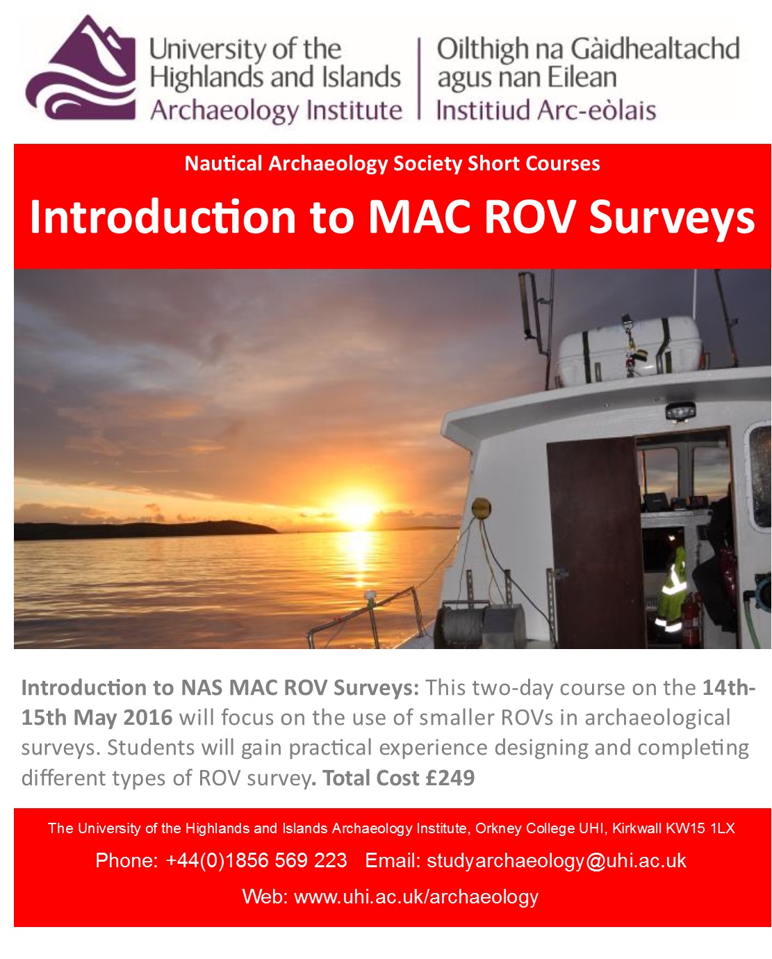 New Maritime Archaeology Course - Archaeology Orkney