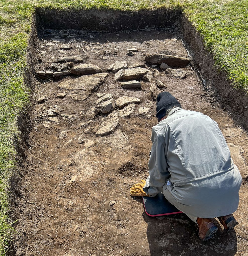 Students' field school trench reveals another huge wall section at the ...